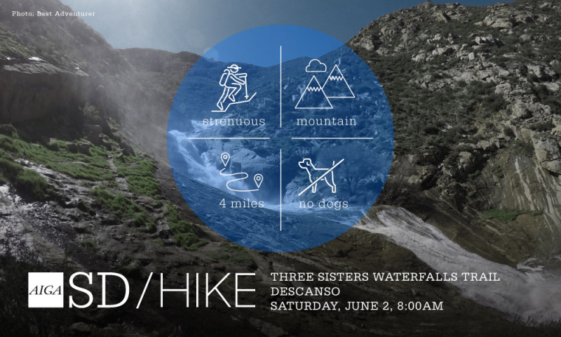 Hike Three Sisters Waterfall Trail, Descanso | AIGA San Diego Tijuana